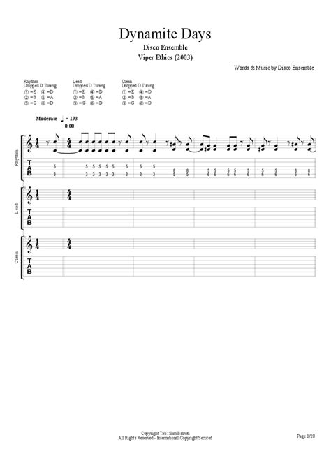 Dynamite Guitar Chords