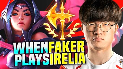 When Faker Plays Irelia Mid Skt T1 Faker Plays Irelia Vs Twisterd