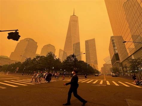 Crisis Climática Nueva York Envuelta Por El Humo De Los Incendios