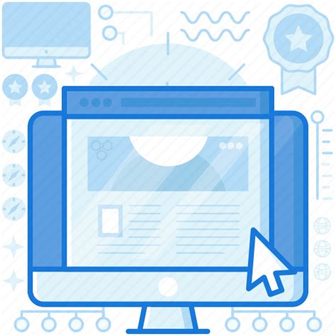 browser cursor monitor pointer screen webpage website icon