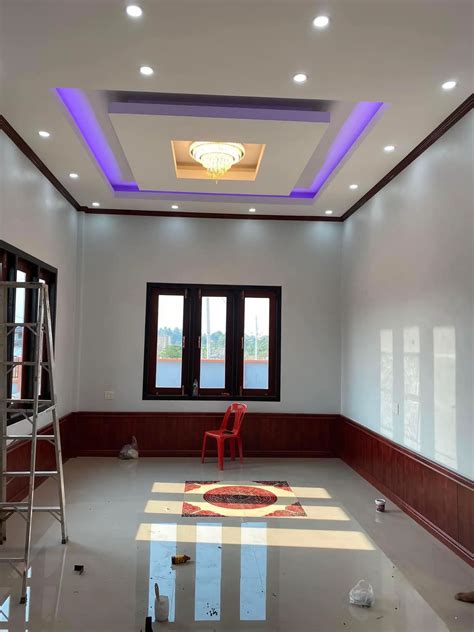 แบบฝ่าเพดานห้องโถงรับแขก ช่างลินทอนสปปลาว แกลเลอรีที่โพสต์โดย Lin Thone Lemon8