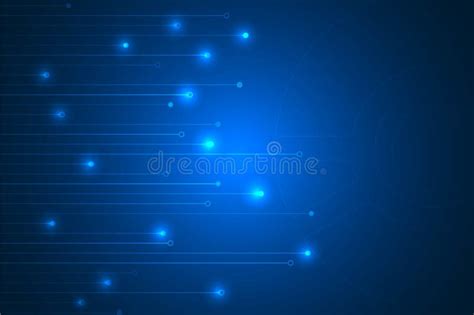 Digital Lines Connection And Futuristic Circuit Lines Technology Abstract Background Stock