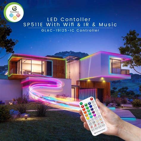 Gs Lighting SP511E LED Remote IC Controller SP511E With WiFi IR Music RGB LED Strip Dual
