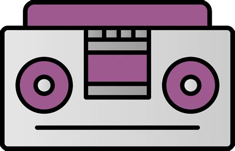 Tape Recorder Line Filled Gradient Icon 42179226 Vector Art At Vecteezy