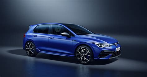 Fonds d ecran Volkswagen Golf R 2020 Bleu Métallique Voitures