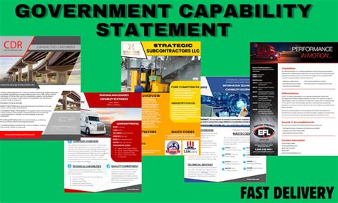 Design A Professional Federal Government Capability Statement By Helen