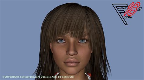 Danielle 18 Year Old 3d Female Model In Ultra High Definition Uhd 8k