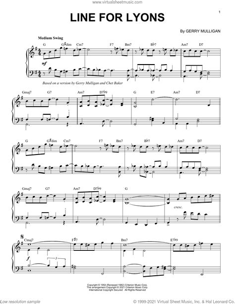 Line For Lyons Jazz Version Arr Brent Edstrom Sheet Music For