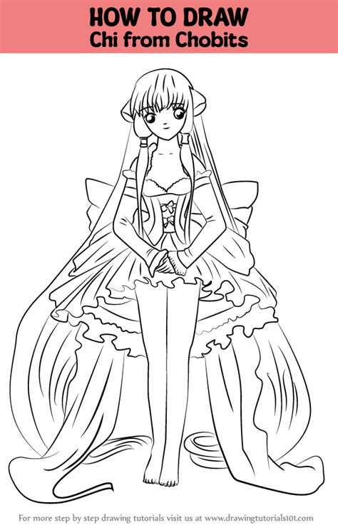 How To Draw Chi From Chobits Chobits Step By Step Drawingtutorials Com