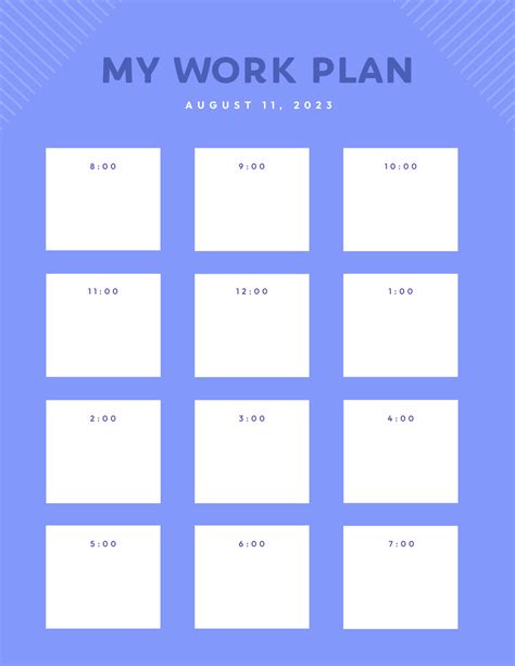 Schedule Work 13 Customizable Schedule Template Shutterstock