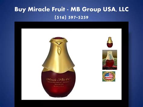 Miracle Berry Fruit Tablets Pptx