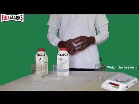 Lab Manual Experiment No 14 Law Of Conservation Of Mass Video