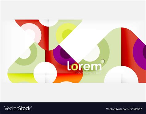 Abstract Round Elements Composition Background Vector Image