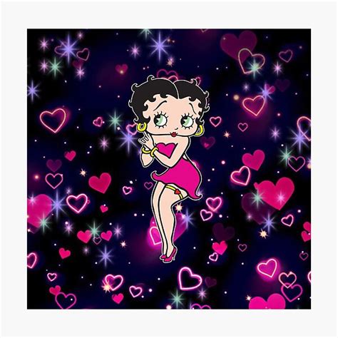Betty Boop Collage Pink 2023 Betty Boop Betty Boop Sassy Betty Boop