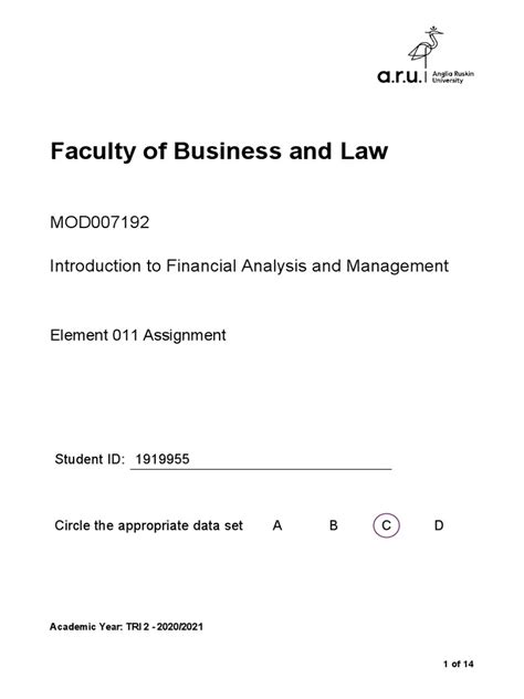 Assement Financial Pdf