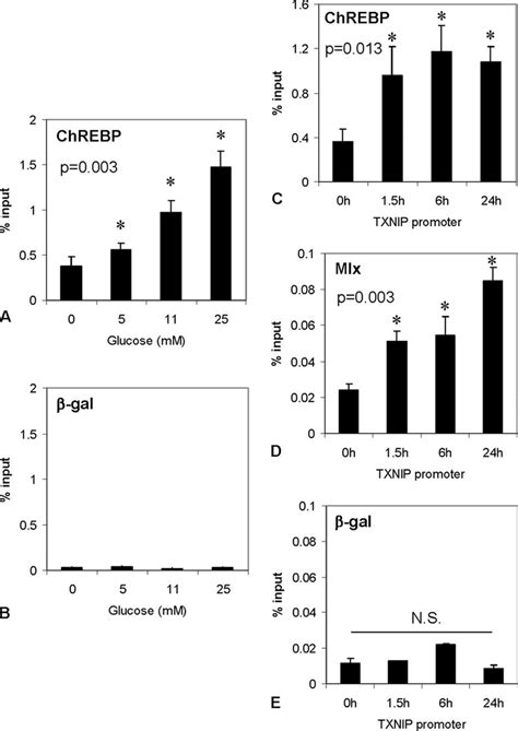 dose response and time course of glucose induced recruitment of chrebp