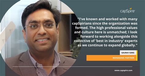 capspire on linkedin we are pleased to welcome gaurav garg to our