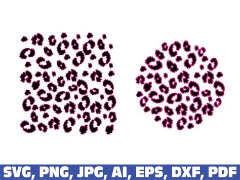 Leopard Print Svg Leopard Svg Cheetah Svg Leopard Png Fuzzy Leopard