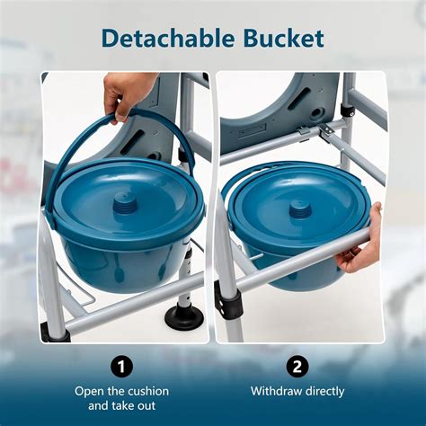 Goplus 4 In 1 Folding Bedside Commode Chair India Ubuy
