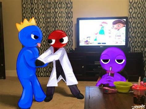 Rainbow Friends Fanart In 2023 Fan Art Rainbow Cartoon World