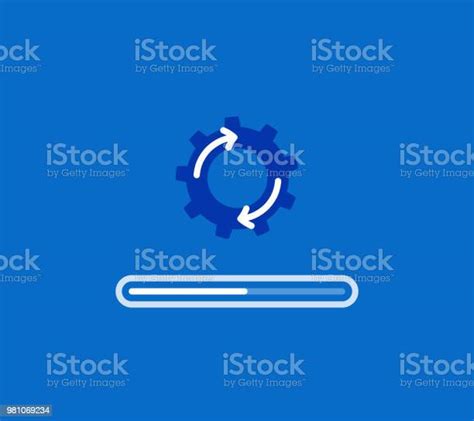 시스템 소프트웨어 업데이트 및 업그레이드 개념 로드 프로세스 화면입니다 벡터 일러스트 레이 션 0명에 대한 스톡 벡터 아트 및 기타 이미지 Istock