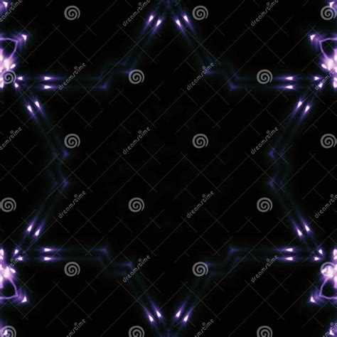 Background Floral And Star Abstract Art Of The Future Stock Image
