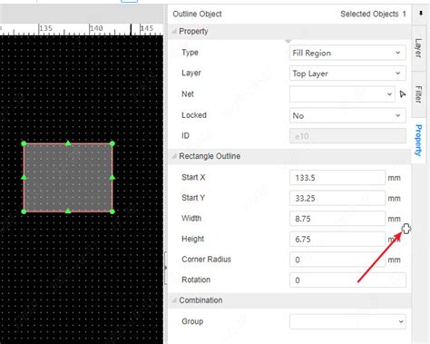 Right Panel Property EasyEDA Pro User Guide