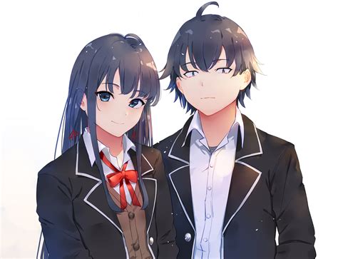 Anime Couple Hug Hd Wallpaper Hachiman Wallpaper Images And Photos Finder