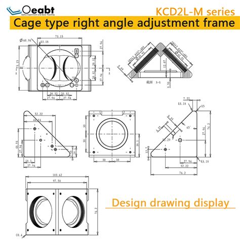 Laserland Kcd2l M Series Cage Right Angle Adjustment Frame 60mm Coaxial