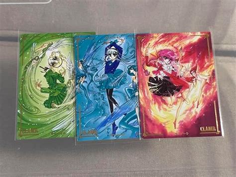 Jp ② Clamp展 魔法騎士レイアース ミニ色紙コレクション 風 光 海 文房具・オフィス用品