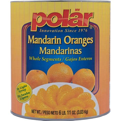Mw Polar Polar Mandarin Oranges In Light Syrup Us Foods Chefstore