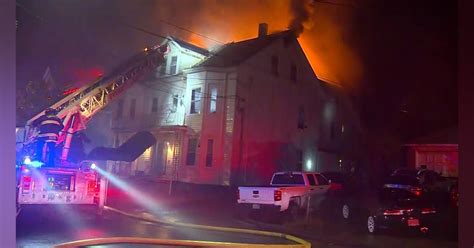 Ma Firefighters Battle Multi Alarm Blaze Firehouse