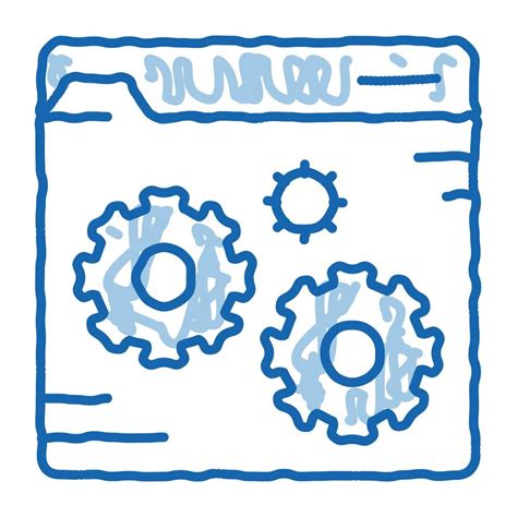 Fixing File Coding System Doodle Icon Hand Drawn Illustration 19476626