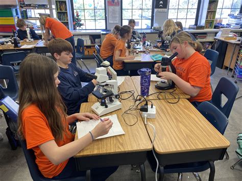 6th Grade Using Microscopes And Making Wet Mount Slides Cardinal Pacelli