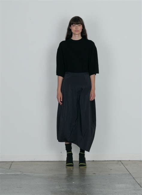 Nylon Asymmetrical Balloon Skirt Tibi Official