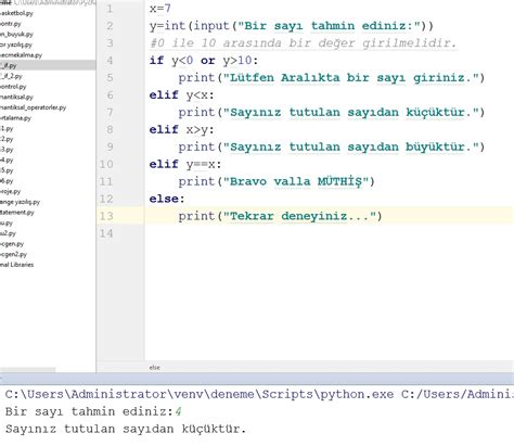 Python Örnekler