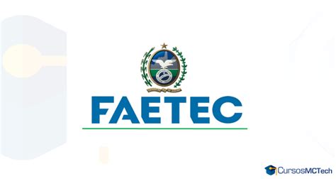 Cursos T Cnicos Da Faetec Oportunidades Gratuitas Cursos Mctech