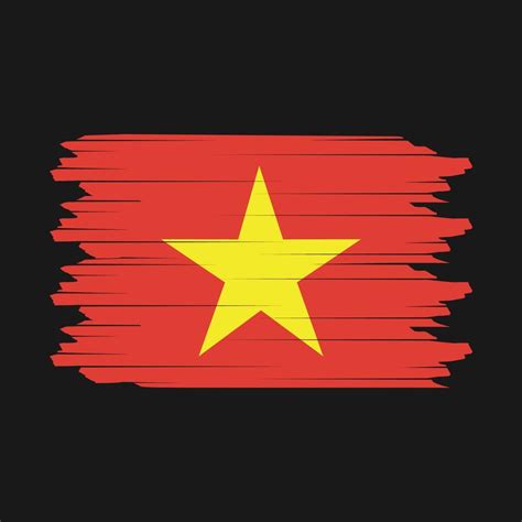 Vietnam Flag Brush Vector 20077285 Vector Art At Vecteezy