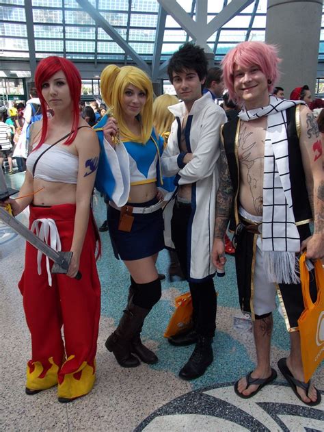 Group Cosplay Ideas Anime Fairy Tail Halloween Costumes