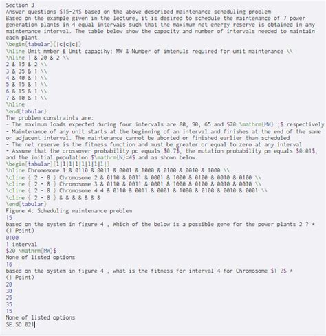 Solved Section Answer Questions Based On The Above Chegg