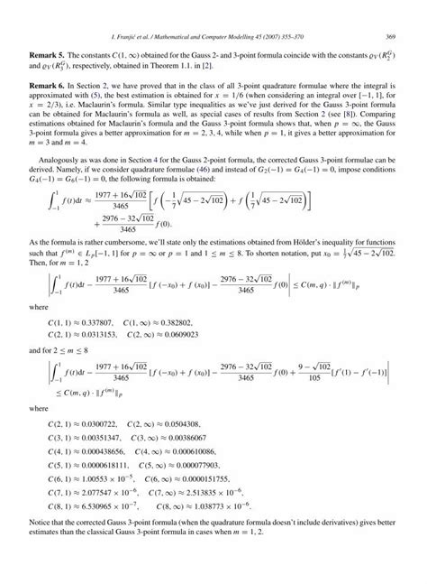 Pdf Quadrature Formulae Of Gauss Type Based On Euler Identities Dokumentips