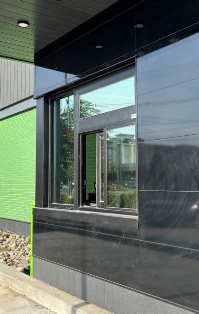 Single Panel Sliding Drive Thru Window With Transom