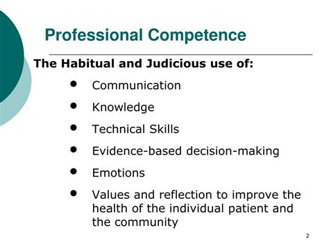 Ppt Assessment Of Clinical Competence In Health Professionals