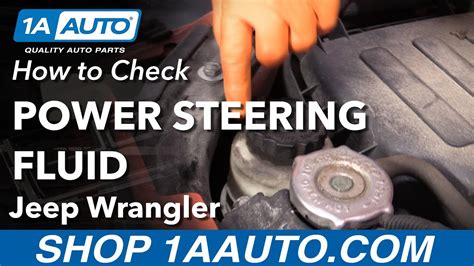 How To Check Power Steering Fluid 2006 18 Jeep Wrangler 1A Auto