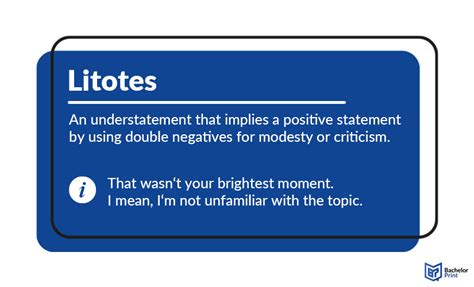Litotes ~ Definition Examples And Functions