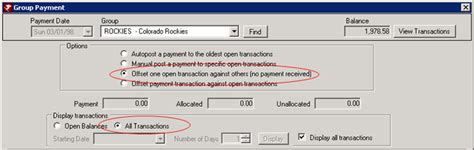 Correct Offset To Wrong Transaction