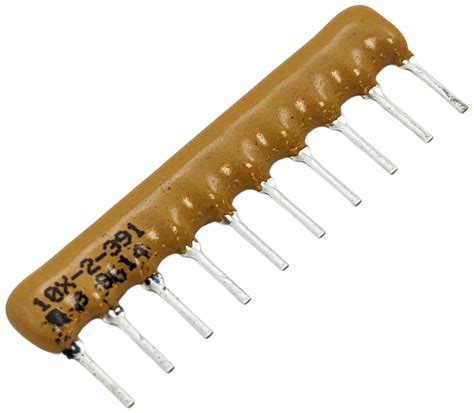 10 Pack Sip Resistor Network 390 Ohms 10 Pins 5 Resistor