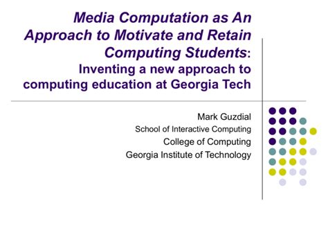 Introduction To Media Computation