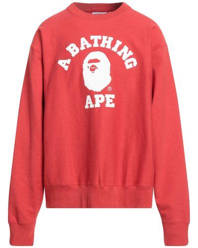 Red A Bathing Ape Activewear For Men Lyst