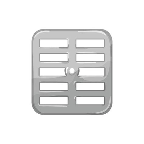 Illustration Vectorielle De Dessin Animé De Grille De Drainage Routier